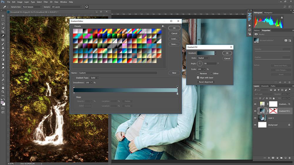 The Radial Gradient In Photoshop Video Tutorial F64 Academy